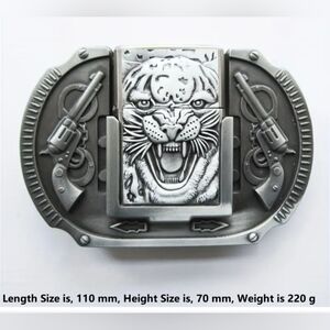 Accessories | New Silver Or Gold Tiger Revolver Pistol Lighter Belt ...